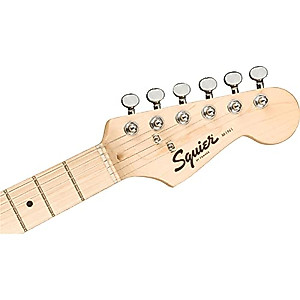 Squier Mini Jazzmaster Electric Guitar, Daphne Blue, Maple Fingerboard