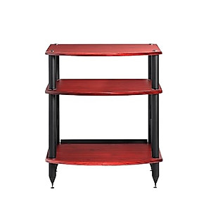 Pangea Audio Vulcan TT Turntable Stand with Vinyl Record Storage - Rosenut Red