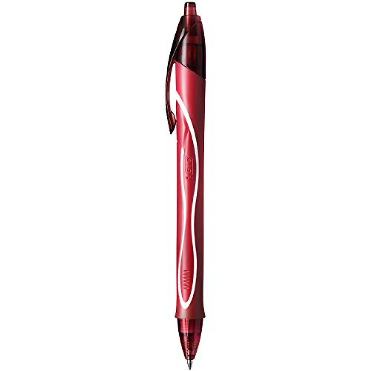 BIC Gel-ocity Quick Dry Ballpoint Pens - Red, Box of 12
