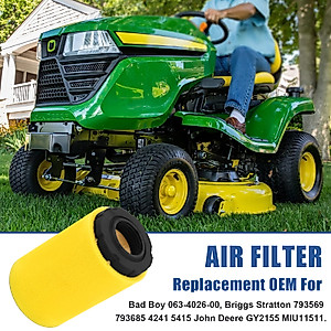 793569 793685 Air Filter for B&S John Deere E110 D120 LA125 GY21055 MIU11511 Craftsman YT(S)3000 Husqvarna 591334 Bad Boy 063-4026-00 18.5hp-21hp Enginees Lawn Mower Tractor Filter