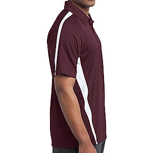 Ford F-150 Truck Pocket Print Colorblock Polo, Maroon White 2XL