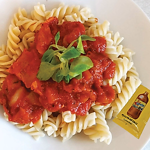 "Valentina Mexican Hot Sauce Picante Salsa Seasoning Salt Spice Mix Made From Chili Peppers Perfect For Chips Fast Foods Lunch Snacks or More 100 Packets of 0.3 Oz. (8 grams) "