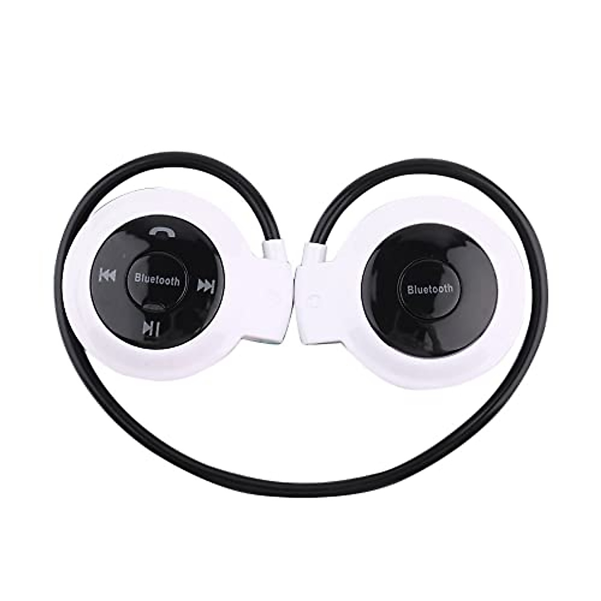 WONFAST MINI-503 Wireless Bluetooth Music Stereo Universal Headset Headphone MP3 Player Support TF Card Earphone for Cell Phone Smartphones Outdoor Driving Biking (White)