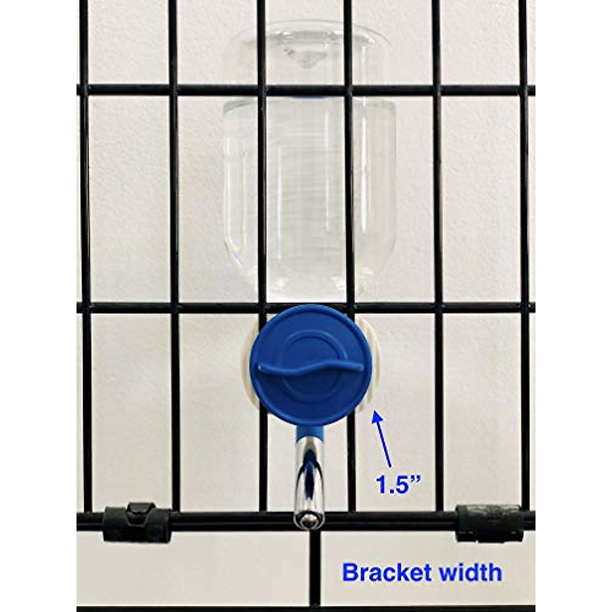 Choco Nose Patented No-Drip Water Bottle/Feeder for Guinea Pigs/Hamsters/Bunnies/Ferrets/Other Small Pets, Critters and Animals -for Cages, Crates or Wall Mount. 10.2 oz. Nozzle 10mm, Blue (C128)