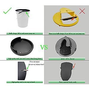 Bucket Lid Mouse Trap Metal 5 Gallon Bucket lid,Strong Metal Material That Cannot be Bitten, auto Reset, Repeat Catch, Indoor Outdoor, (2pack)