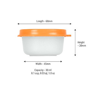 Condiment Cups container with Lids- 8 pk. 1 oz. Dressing Container to go Small Food Storage Containers with Lids- Sauce Cups Leak proof Reusable Plastic BPA free for Lunch Box Picnic Travel (Assorted)