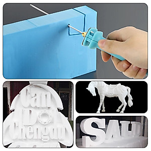 Foam Cutter Electric Hot Wire Foam Cutter Kit Foam Cutting Pen Set 30W 10cm Styrofoam Cutting Pen With Power Adaptor Electric Cutting Machine Pen Tools Kit For Art Making Foam Carving