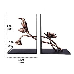 Bookends Metal Book Stand Simple Bookend Book Clip Office Book Depends on Home Study Decoration Decoration Suitable for Student Colleagues Office Book Stopper bookends