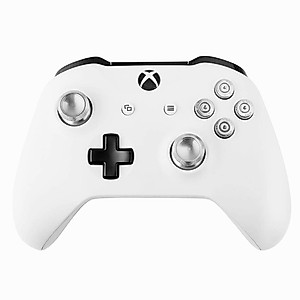 Metal Thumbsticks Joysticks for Xbox One, Aluminum Alloy ABXY Bullet Buttons Analog Grip Replacement Parts for Xbox One, for Xbox One S/X/Series X Controllers with Installation Tools(Silver)