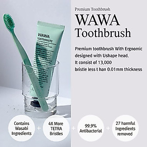 ROROBELL WAWA Toothbrush for Sensitive Teeth, Gums for Adults & Teens, Ultra-Soft, Deep Clean Toothbrush,BPA Free 6 Count