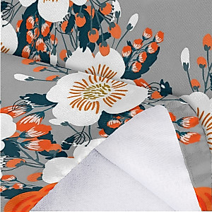 Plastic Bag Holder Funny Poppy Flowers Wall Mount Grocery Bag Organizer Holder Hanging Trash Bag Storage Dispenser for Home Kitchen Pantry Door Organization Decor