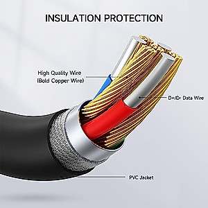 OLAIKE 8m/26ft Charge Cable with DC Power Adapter Compatible with Ring Stick Up Cam Battery 3rd Gen/2nd Gen/Plug-in, Weatherproof Cable to Continuously Charge Your Camera, Black