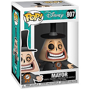 POP Disney The Nightmare Before Christmas Mayor with Megaphone Funko Pop Vinyl Figure Bundled with Compatible Pop Box Protector Case Multicolored 3.75 inches