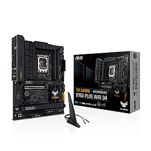 ASUS TUF GAMING B760-PLUS WIFI D4 Intel(13th and 12th Gen) LGA 1700 ATX motherboard,PCIe 5.0,3xPCIe 4.0 M.2 slots,DDR4,2.5Gb LAN,USB 3.2 Gen 2x2 Type-C,front USB 3.2 Gen 2 Type-C®, Thunderbolt(USB4®)