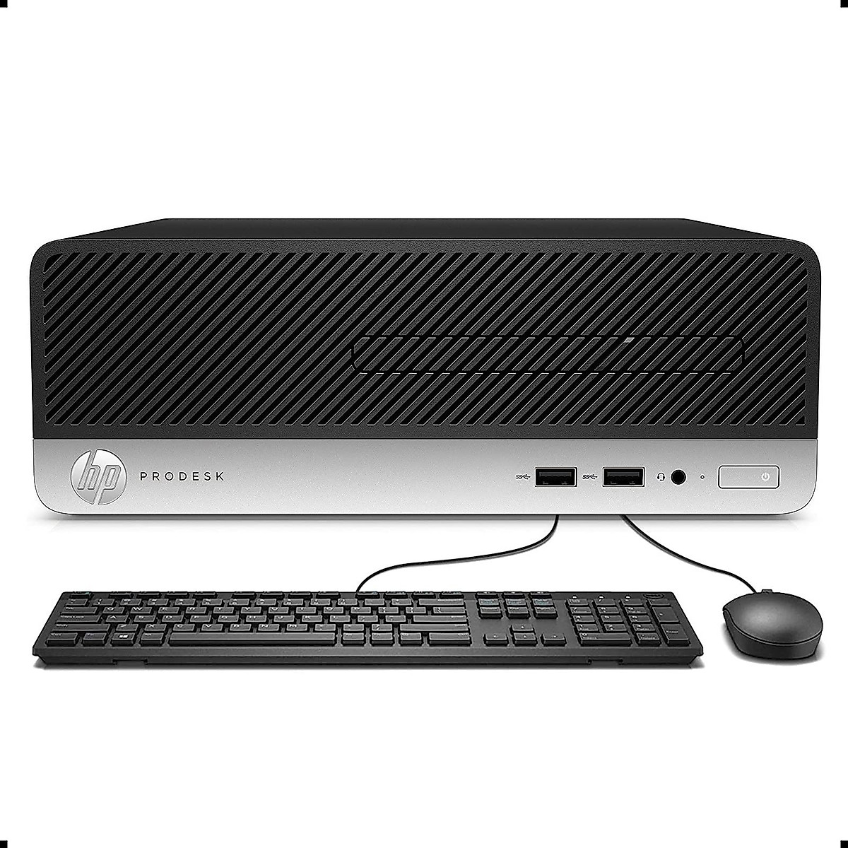 HP ProDesk 400 G5 SFF High Performance Business Desktop Computer, Intel Six Core i5-8500 up to 4.1GHz, 16G DDR4, 512G SSD, WiFi, BT, 4K Support, DP, VGA, Windows 10 Pro 64 En/Sp/Fr(Renewed)