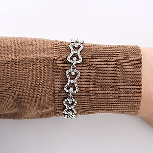 SUU Vampire Diaries Bracelet Vampire Diaries Merch Caroline Rhinestone Bangle Gift for Teen Girls Women