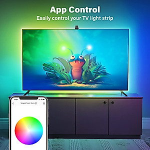 Sengled Vision G2 11.8FT LED Light Strip, Smart HD Camera, RGB Independent Control, Works with Alexa & Google, App Control, Off-line Mode, Ambient Lights for 50-60 inch TVs