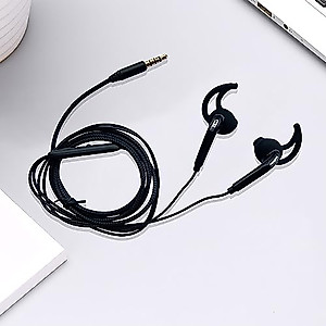 TXHUTSOG Wired Earbuds, Running Headphones with Microphone, Volume Control Earphones with Sporting Hook for Workout Sports Exercise Jogging Gym, Compatible Smartphones Mp3 Tablet Laptop 3.5mm