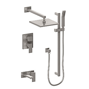 ZLINE Bliss Shower System with 16" Oversized Shower Head in Brushed Nickel (BLS-SHS16-BN)
