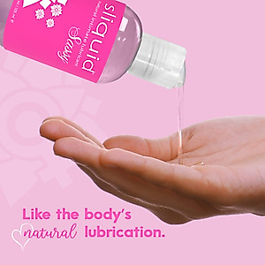 Sliquid Sassy Water-Based Lube - Thick, Long-Lasting Gel, Natural Lube for Women/Men/Couples, Unscented, 4.2 Fl Oz
