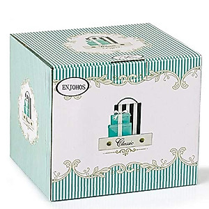 ENJOHOS Tea Cups and Saucers Royal Vintage Porcelain Bone China Coffee Mug/Tea Cup/Gift Ideas (Royal Blue Stripe)