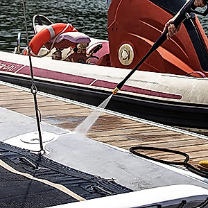 POWERWORKS Electric Pressure Washer,2200 PSI 2.3 GPM Power Washers,14-Amp Brushless Pressure Washers for Car Garden Cleaning with 25ft High Pressure Hose and 5 Nozzles(PWMA Certified)