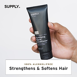 Supply Fortifying Beard Conditioner - Softens, Strengthens, and Nourishes - Prevents Dryness, Itchiness, and Split Ends - Natural Care for Softer, Healthier Beard and Skin - 3.4oz