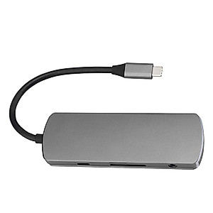 Naroote Docking Hub Hub, Durable Type-C to HDMI 8 in 1 Desktop for Computer