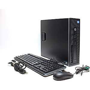 HP 800 G1 Small Form Desktop Computer Tower Bundle Package (Intel Core i5, 8GB Ram, 1TB HDD, Dual 19 Inch LCD Monitor (Brands may vary), WIFI, DVD-RW - Windows 10 Pro (Renewed)