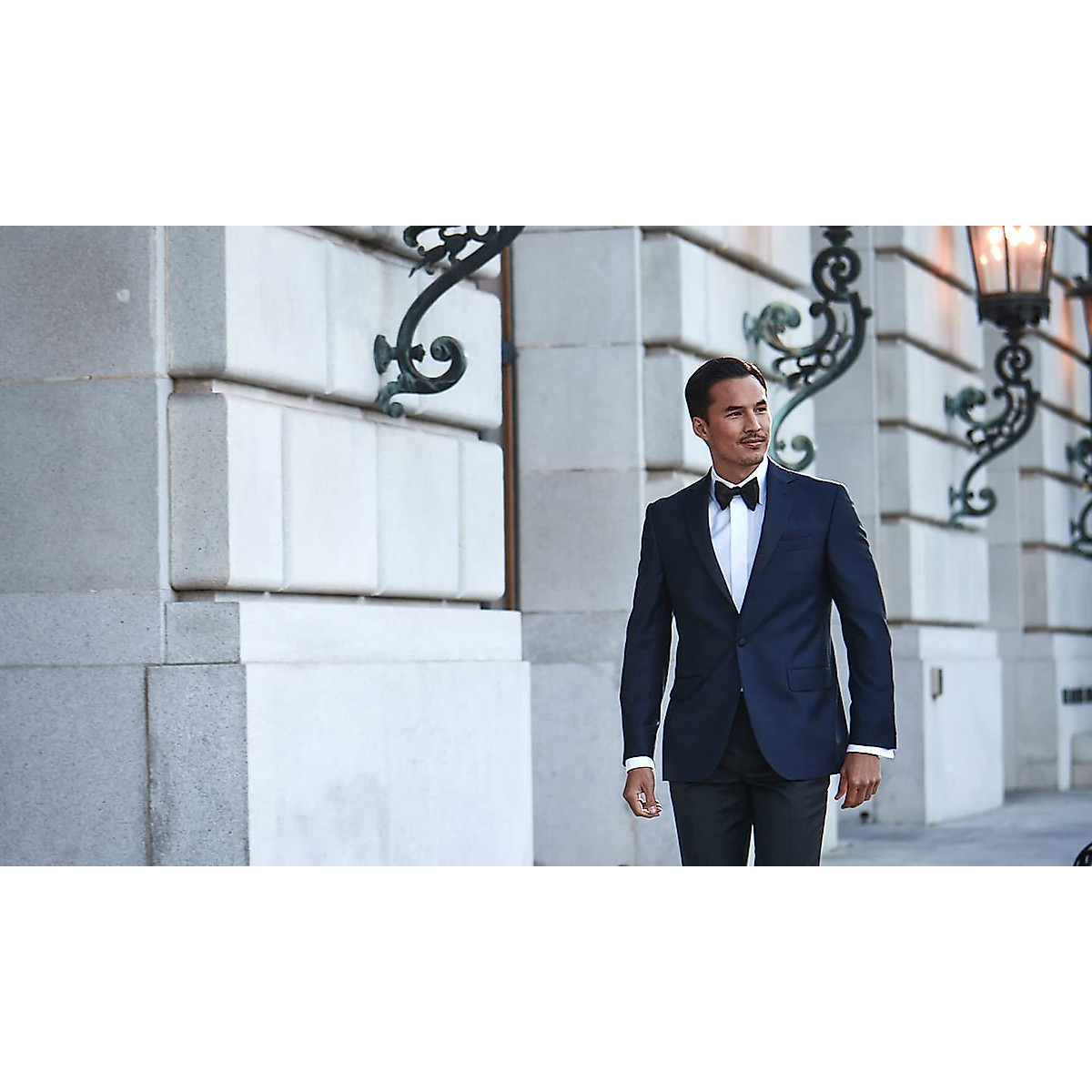 David Donahue Mens Classic Self Tie Silk Solid Black Luxury Tuxedo Formal Bow Tie, Black Satin (HT100001)