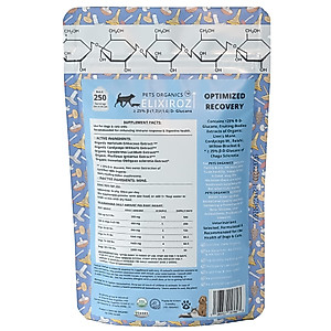 OPTIMIZED RECOVERY Lion's Mane & Cordyceps >25% & >35% β-glucans 100% Mushrooms Fruiting bodies Extracts Blend for Dogs & Cats. Recovery Aid, Healing & Senior Pet Health Formula. 250 SERVINGS for 25lb
