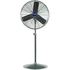 Global Industrial Oscillating Pedestal Fan, 24" Diameter, 1/4HP, 7525CFM