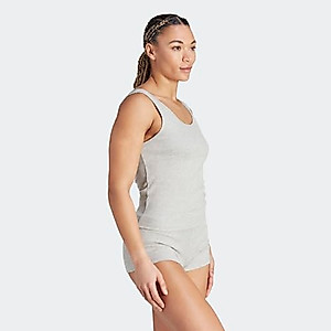 Adidas Women's Tank Top, Heather Grey, S
