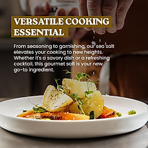 Cinta - Balinese Kusamba Sea Salt, Hand-Harvested Sea Salt from Bali, All-Natural Small Crystal Sea Salt With No Additives or Refining, Natural Salt for Cooking, Snacks, and More, 5.3 oz