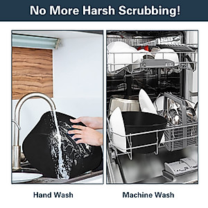 Slicone Crockpot Liner, Crock Pot Liners Reusable Slow Cooker Liners Fit Crock-Pot 6-7 Quart Oval Crock Pot, Crockpot Liners Leakproof Dishwasher Safe Cooking Liners Hamilton Beach Crockpot Liner