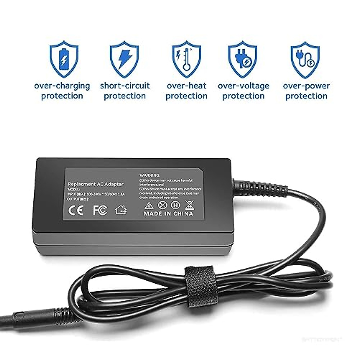 Xzrucst AC DC Adapter for Polycom VVX 300 VVX 310 VVX 400 VVX 410 500 600 VoIP IP SIP Business Media Phone Power Supply Cord