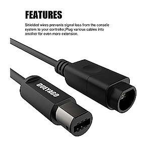 DUEYAGO WiiGamecube Controller Extension Cable for Wii Gamecube GCN - 2pack/6.6ft
