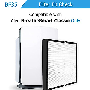 Vegebe BF35 True HE-PA Filter Replacement Compatible with BreatheSmart Classic Large Room Air Purifier - 2 Pack