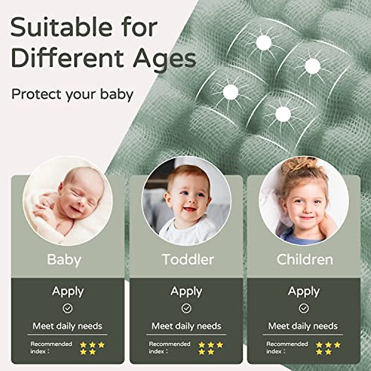 Yoofoss Baby Bath Towel 2 Pack 100% Muslin Cotton Hooded Towels for Babies, Infant and Toddler, Large 32x32Inch, Extra Soft and Absorbent Newborn Essential
