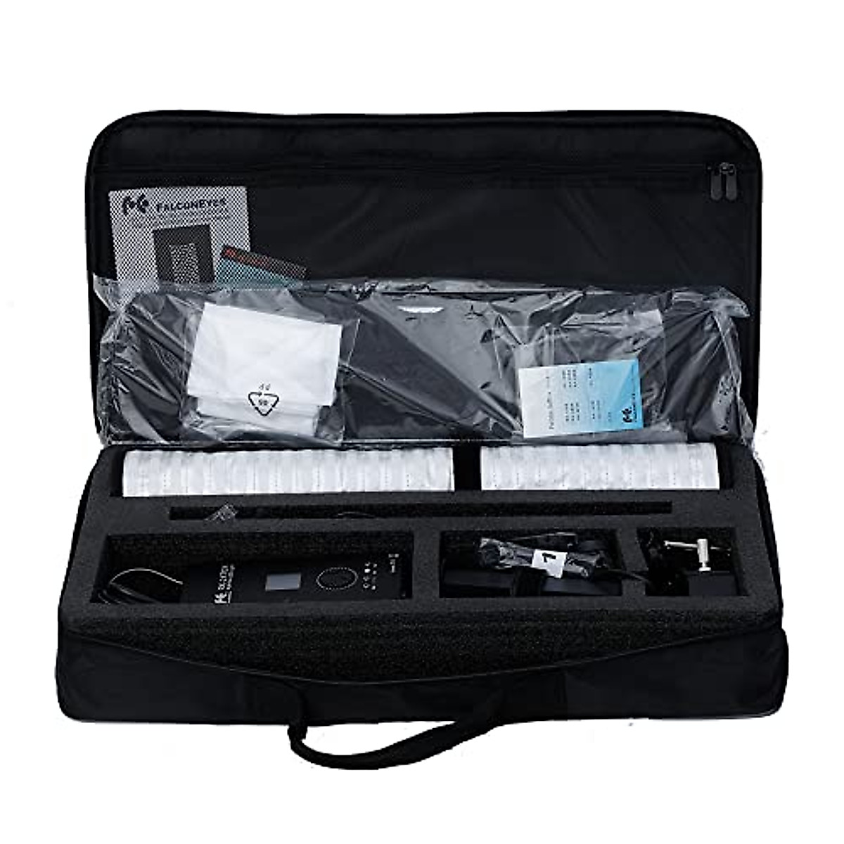 Falcon Eyes RX-24TDX 150W Roll-Flex LED Light with Honeycomb Grid Softbox Bi-Color Dimmable 3000K-5600K Light Compatible with DMX 512 Bulit in 9 Scene Effect Mode (24TDX with RX-24TDXSBHC)