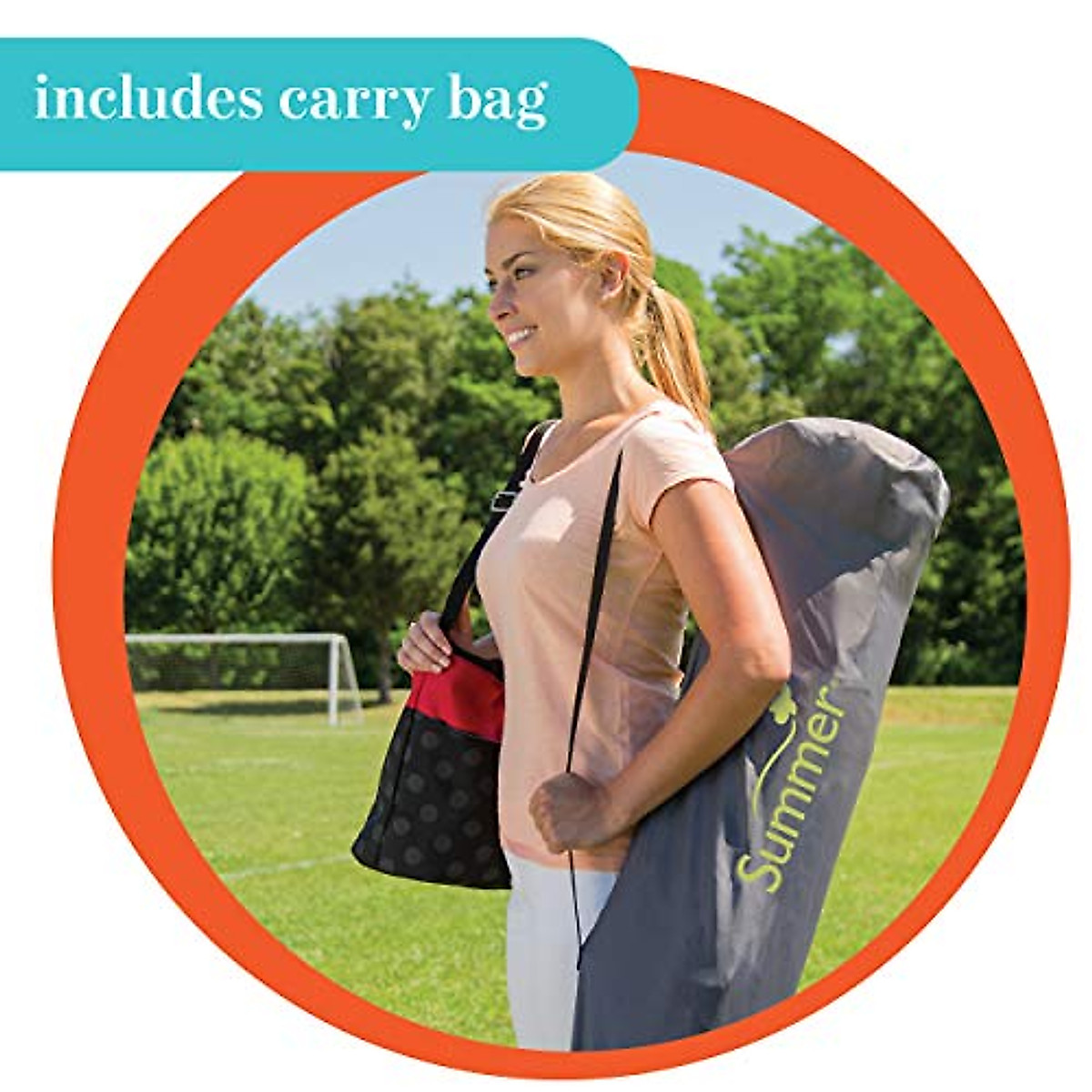 Summer Pop ‘n Play Portable Playard, Green - Lightweight Play Pen for Indoor and Outdoor Use - Portable Playard with Fast, Easy and Compact Fold