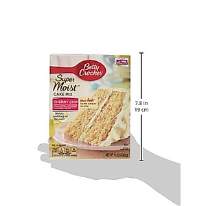 Betty Crocker Super Moist Cake Mix-Cherry Chip-15.25 Oz,2 Pack