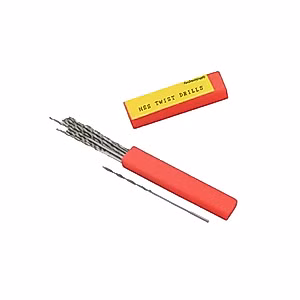 10 Pack High Speed Steel Twist Drill #59, 0.041 inch diam.