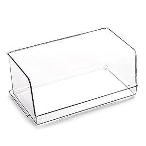BINO | Stackable Plastic Storage Bins, Large | THE MYRIAD COLLECTION | Multipurpose Bins | Pantry Organizers And Storage | Home Organization Containers | Clear Plastic Fridge Bin | Freezer Organizer
