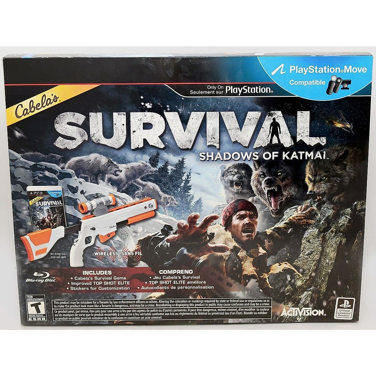 PS3 Cabela's BUNDLE Shadows of Katmai + African Adventures Video Game Hunt