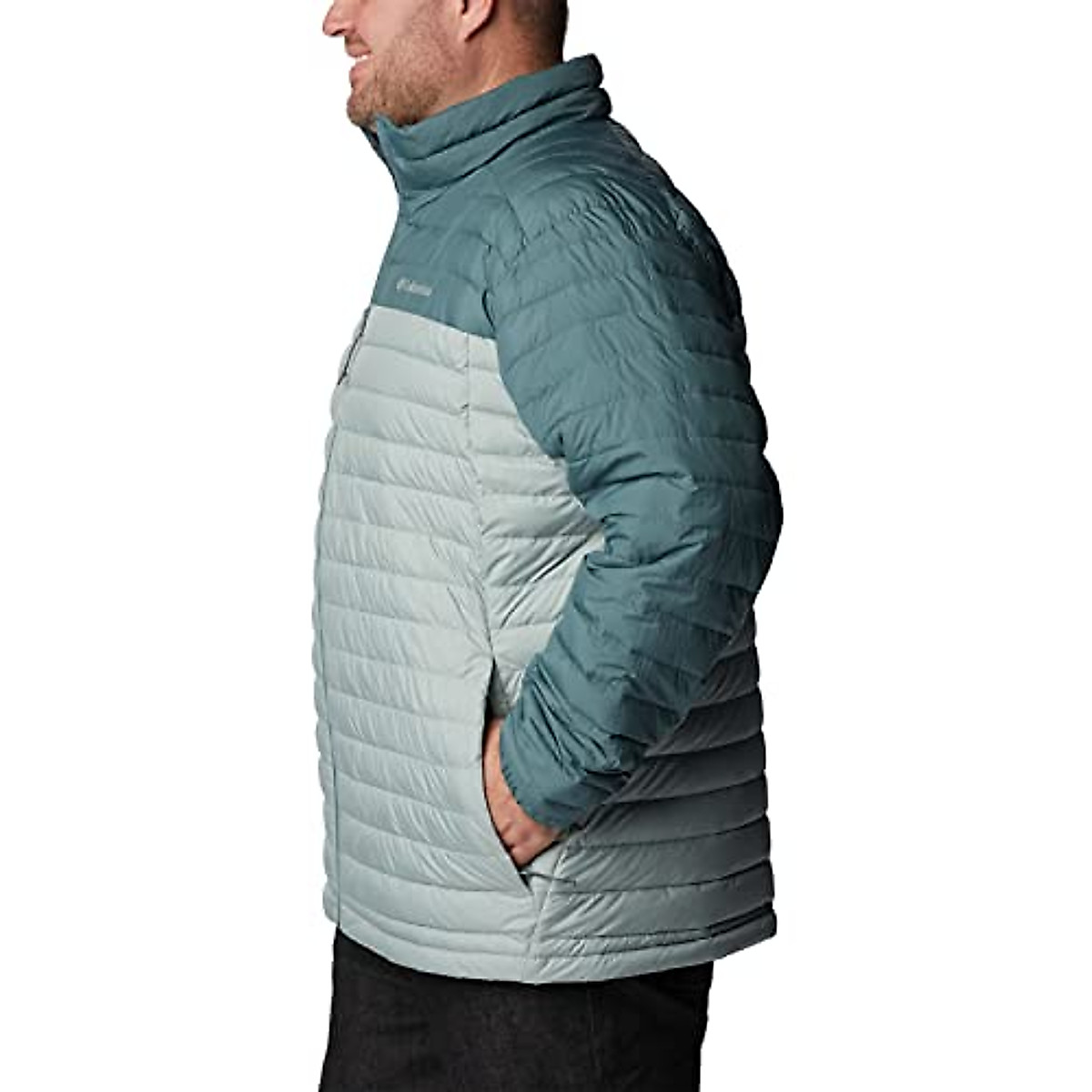 Columbia Men's Silver Falls Jacket, Niagara/Metal, Large