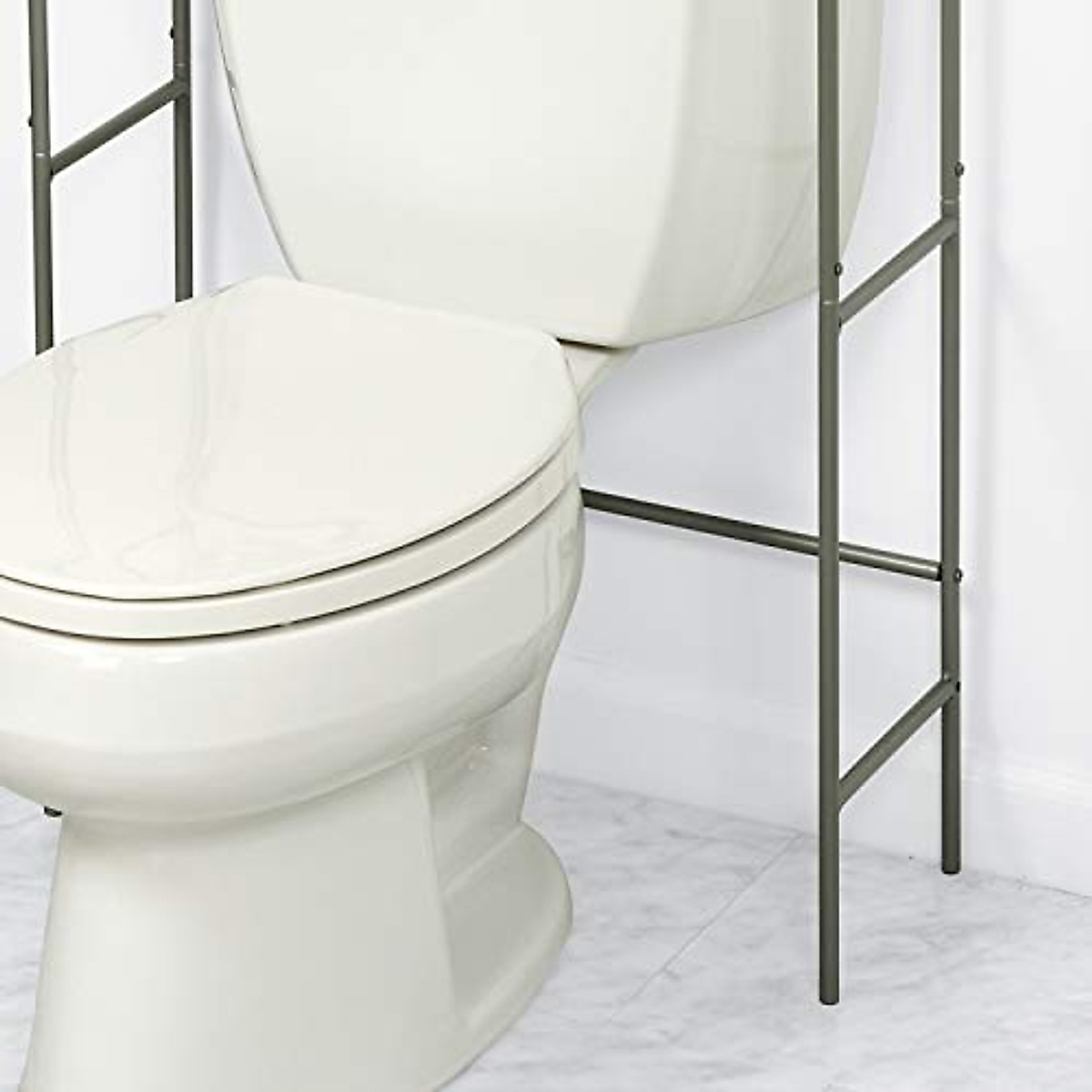 Zenna Home 2265NN Slat Style Bathroom Space Saver, Satin Nickel