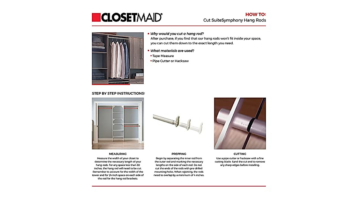 ClosetMaid SuiteSymphony Organizer Kit - Stylish Storage