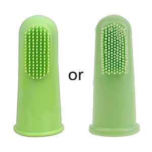 Dog Toothbrush For Teeth Cleaning Finger Brush With Bristles 2-Side Designs Fingerbrush To Effective Freshen Pet Breath Dog Toothbrush Silicone Finger Brush With Bristles Small For Dogs And Cats Dog