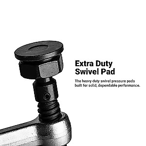 Capri Tools 8-Inch Heavy Duty All Steel Bar Clamp, 4-3/4-Inch Throat Depth, 2,204 lb Clamping Force